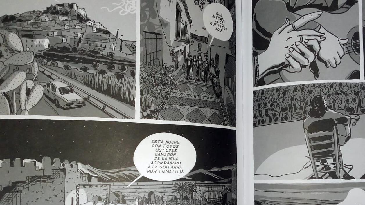 Salobreña, protagonista mediante ilustraciones del cómic ‘Camarón ...